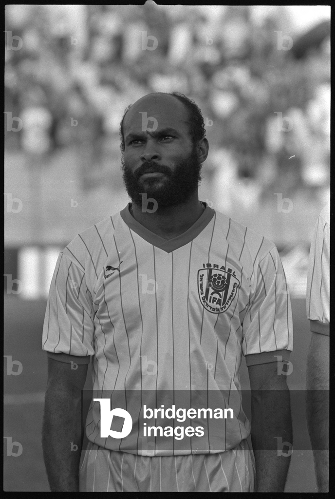 Image of Combo photo shows Jewish Israeli footballer Shlomo Kirat, a ...