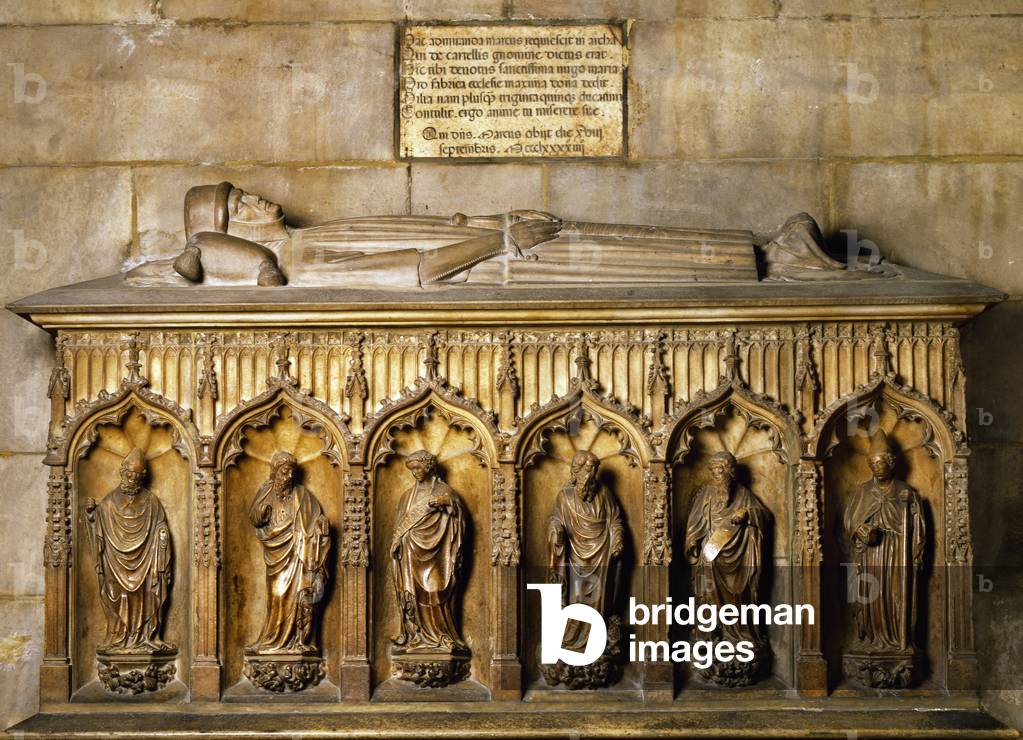 Image of Italy, Milan Cathedral, Sarcophagus of Marco Carelli, by ...