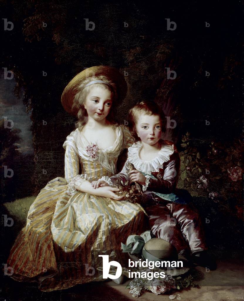 Image of Portrait of Marie Thérèse Charlotte of Franceand Delfino Louis ...