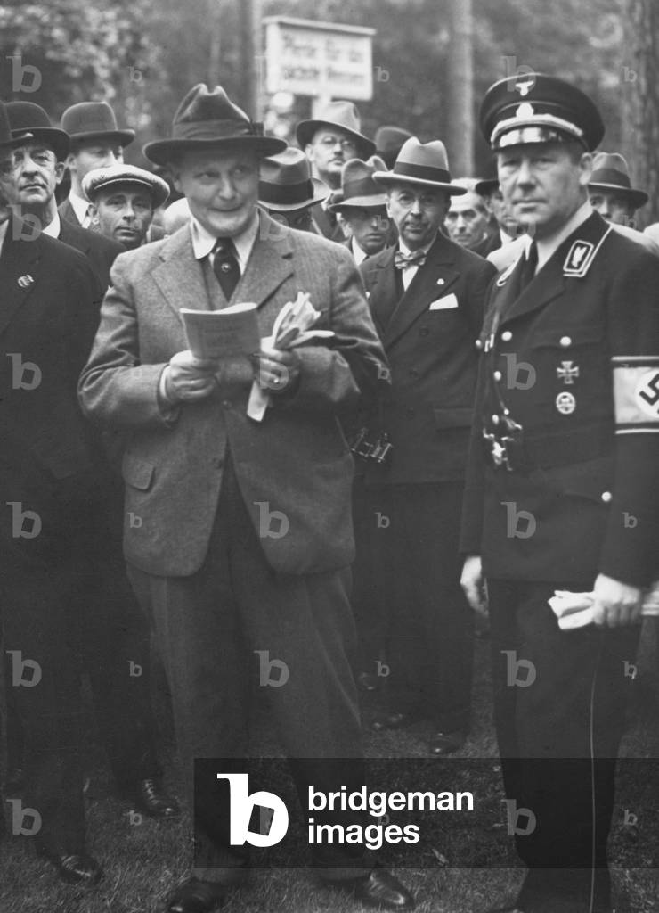 Image of Hermann Goering and Ludwig Grauert as spectators at the 'Great
