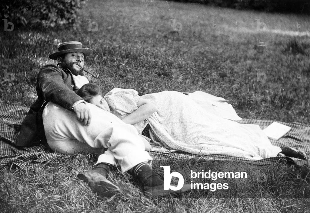 Image of Thadée Natanson et son épouse Misia Godebska dans le jardin by ...