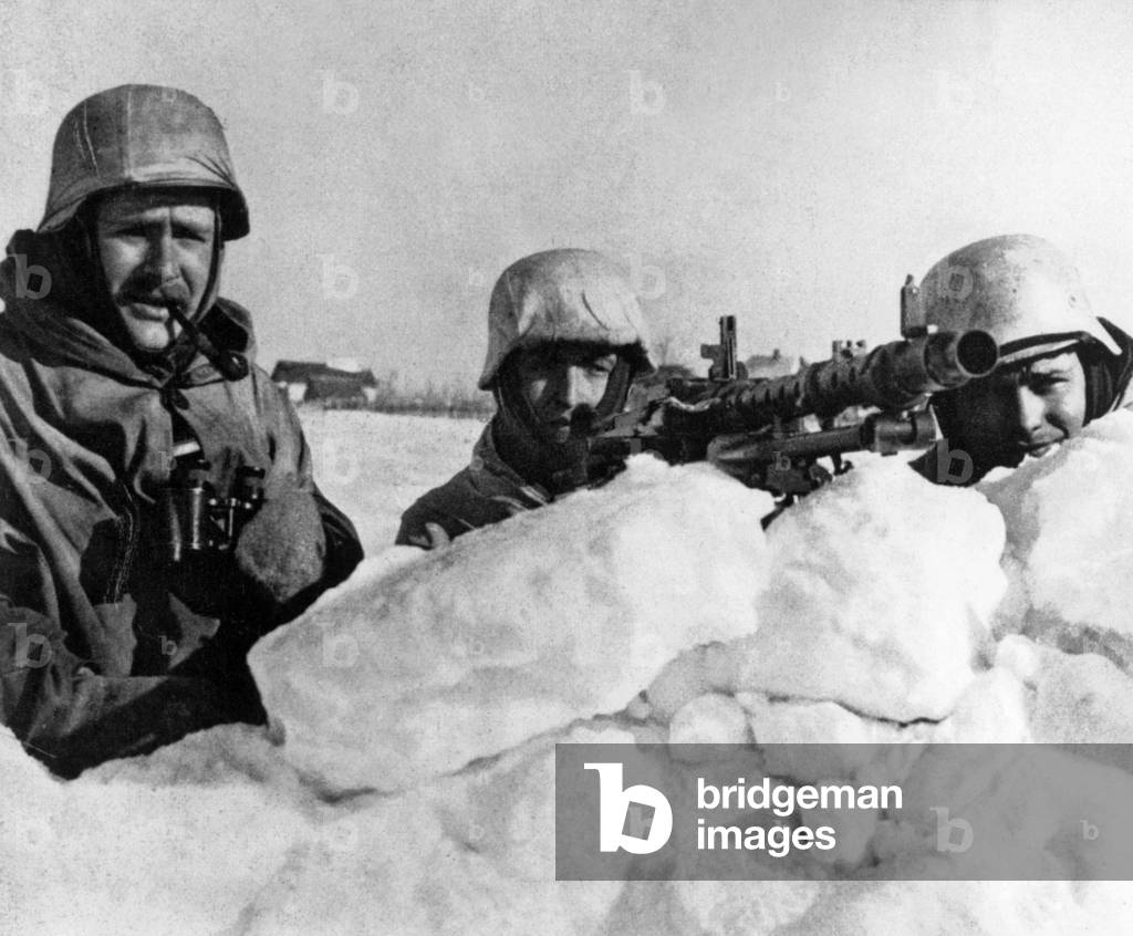 Image of Malfunction of the german automatic machine guns because of cold