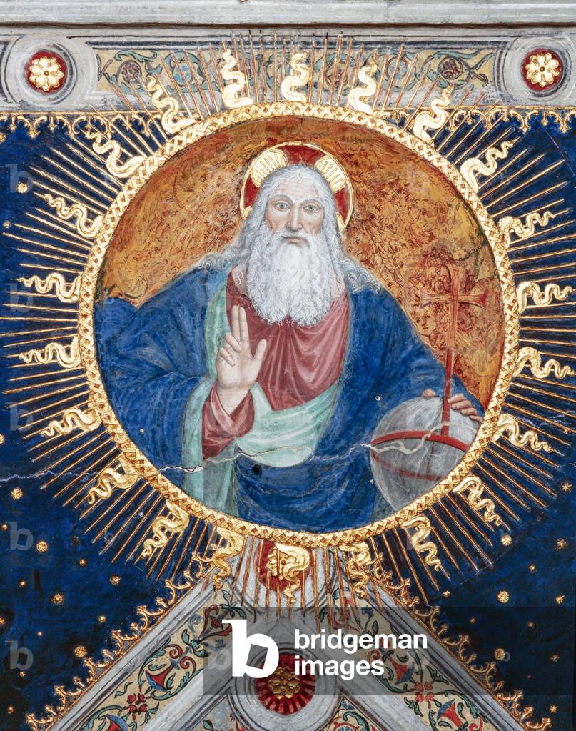 Image of The nuns’s choir, pictorial decoration of the intrados of the ...