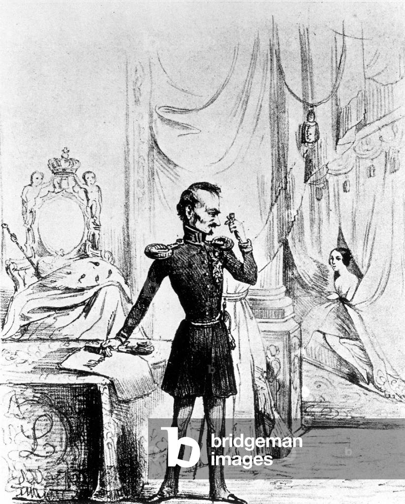 Image of Cartoon on the abdication of King Ludwig I of Bavaria