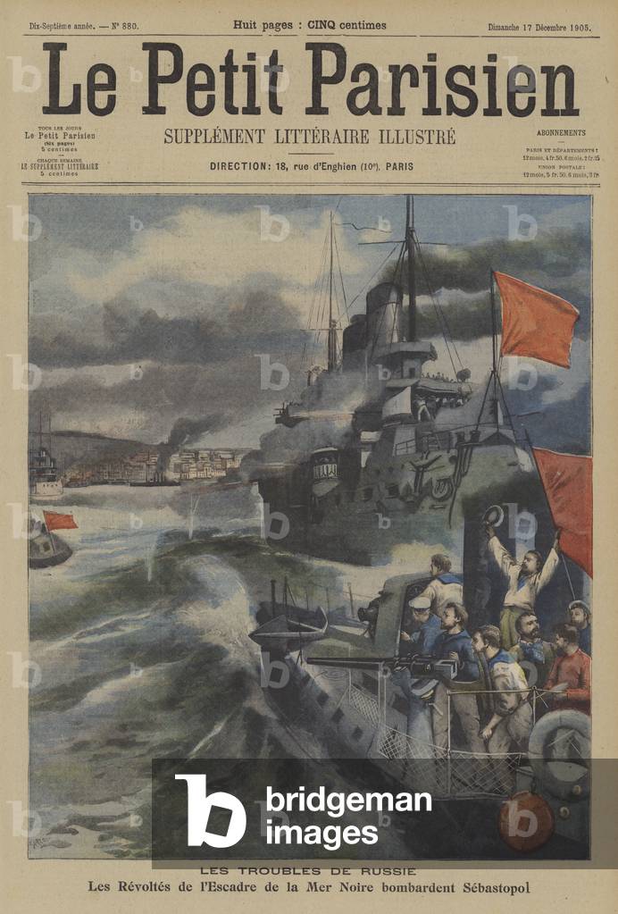 Image of Ships of the mutinied Russian Black Sea Fleet bombarding ...