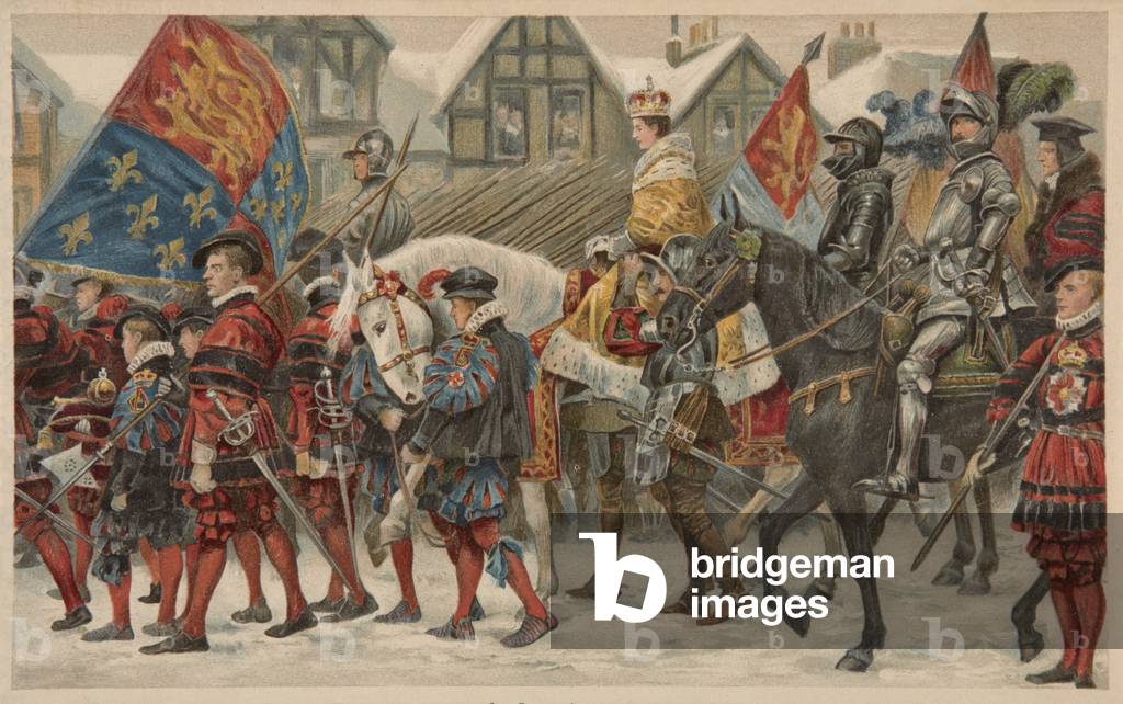Image of The Coronation Procession of King Edward VI, 1547 (print)