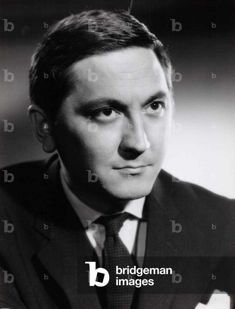 Image of German actor Robert Graf, Germany around 1960 (b/w photo)