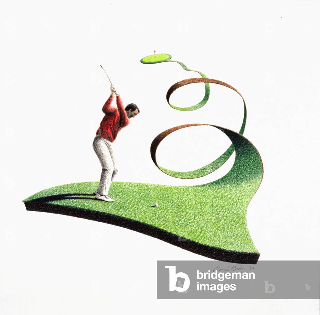 Image of Difficult, 1993, Colour pencil drawing on paper by Boin, Rene ...