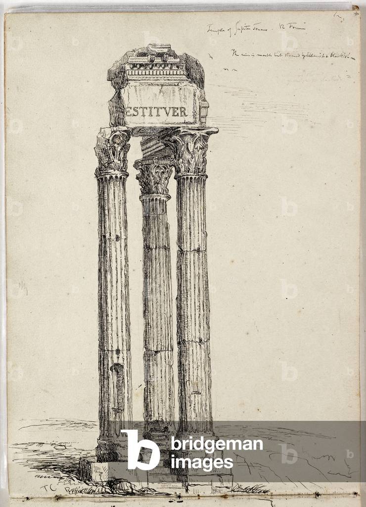 Image of Temple of Vespasian, Called the Temple of Jupiter Tonans ...