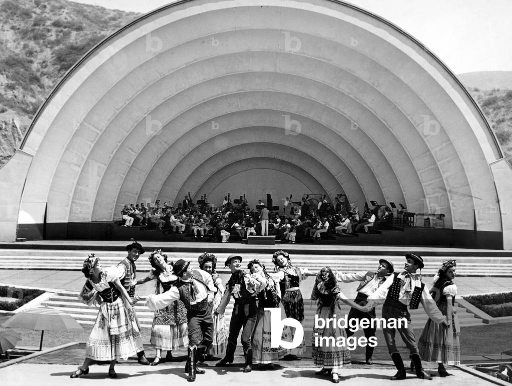 Image of Hollywood Bowl, Rehearsal for 'Symphonies Under The Stars.' In ...