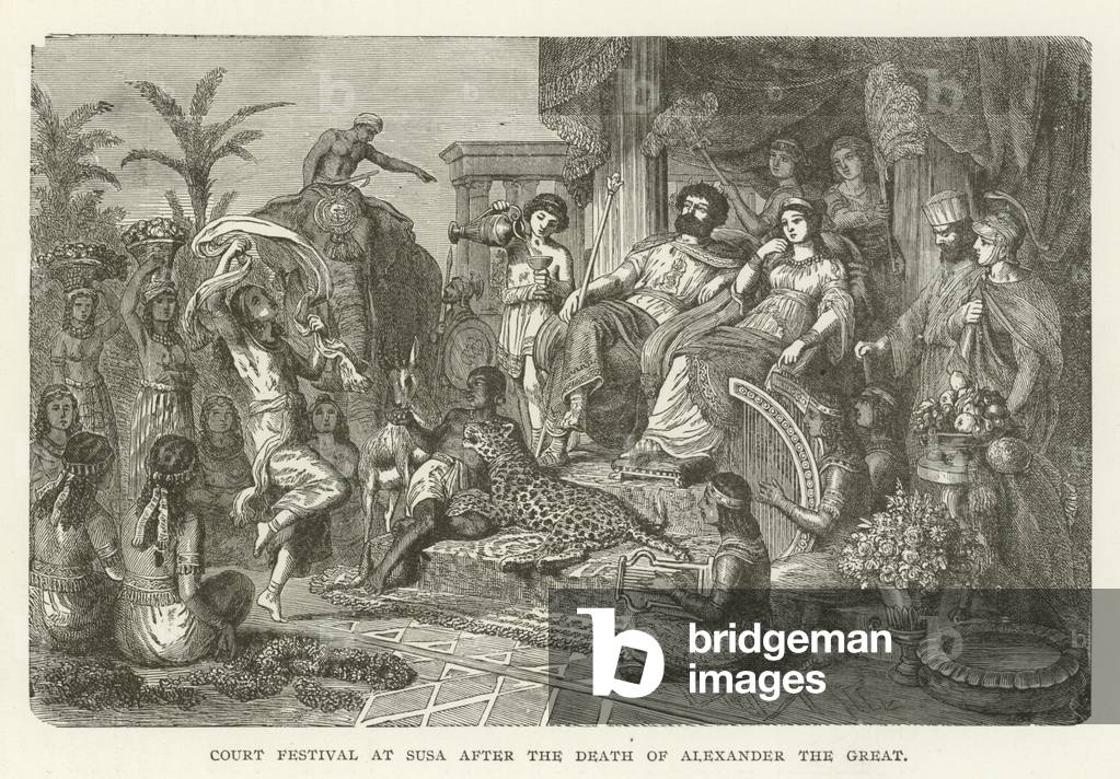 Image of Court Festival at Susa after the death of Alexander the by ...