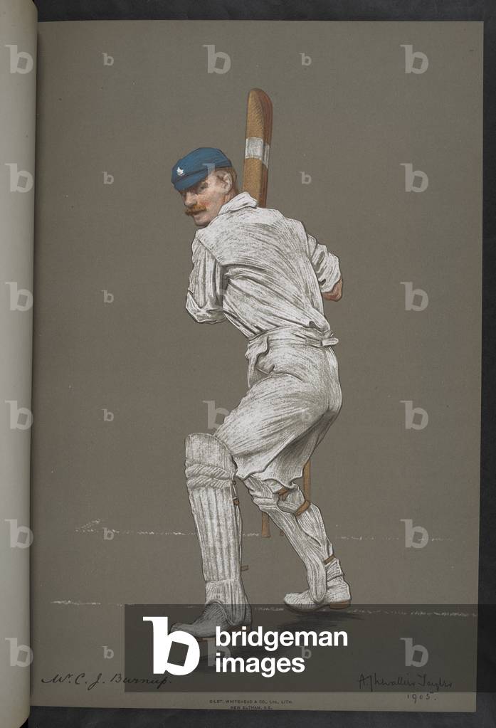 Image of Mr. C. J. Burnup, Kent. Cuthbert James "Pinky" Burnup (1875-1960)