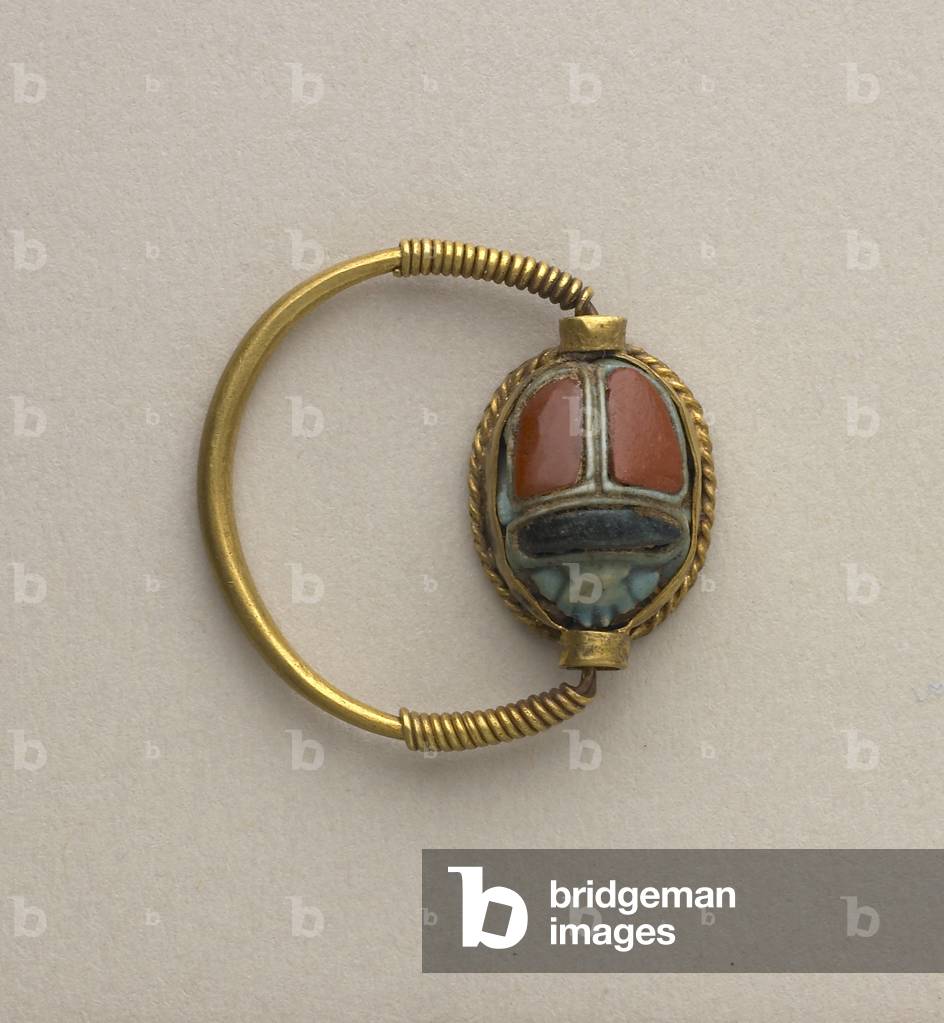 Image of Personal Object; Scarab Seal Finger Ring