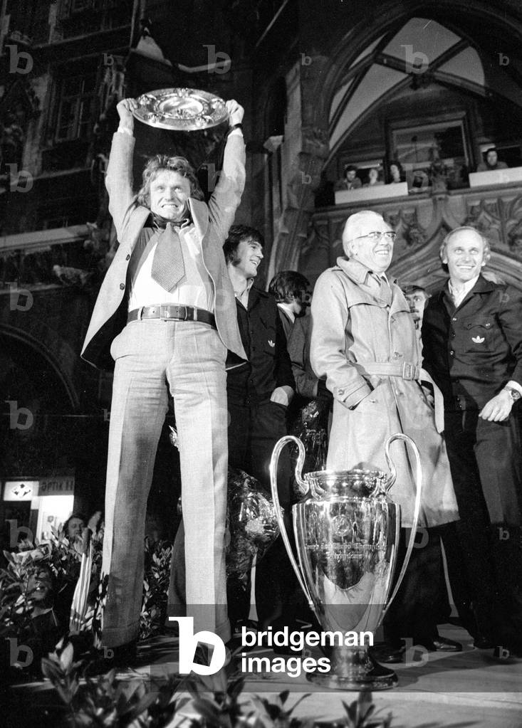 Image of Sepp Maier, Wilhelm Neudecker and Udo Lattek at the celebration