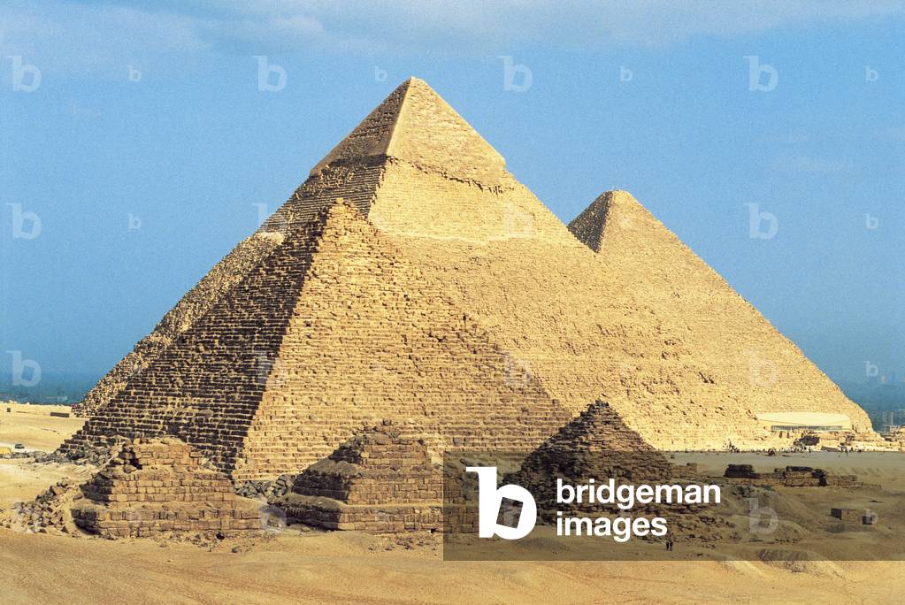 Image of Egypt, Cairo, Ancient Memphis, Pyramids at Giza, Pyramid of Khafre