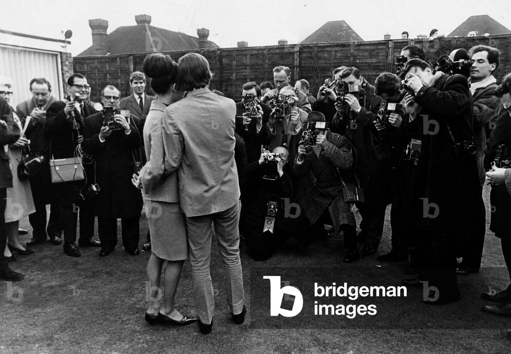 Image of Wedding of Ringo Starr of The Beatles and Maureen Cox