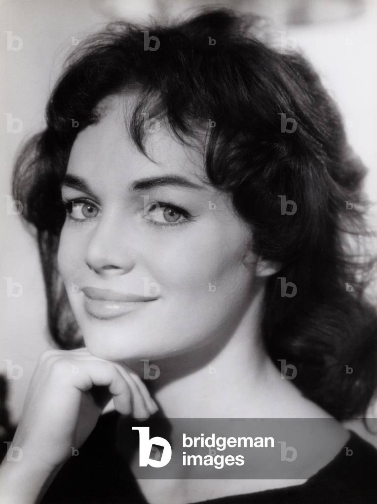 Image of German movie actress Renate Ewert, Germany early 1960s (b/w photo)
