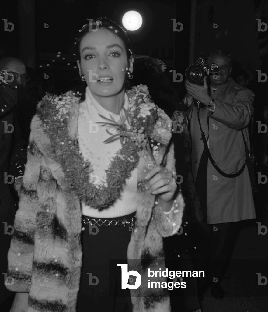 Image of French singer and actress Marie Laforet at the premiere of