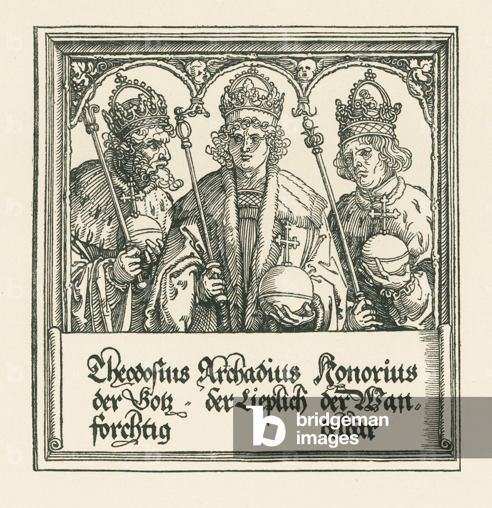 Image of Triumphal Arch for Emperor Maximilian I, 1515 (woodcut) by ...