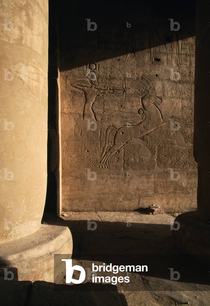 Image of Relief in the Ramesseum, Mortuary Temple of Ramesses II, Deir ...