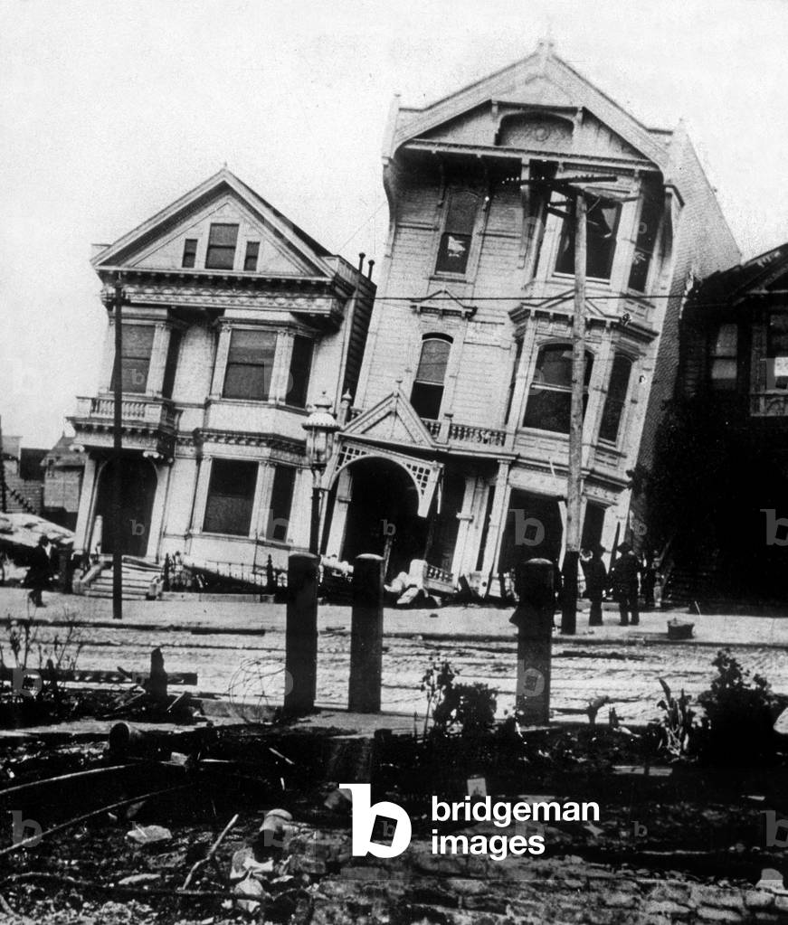 Image of Houses on Howard Street after the San Francisco Earthquake ...