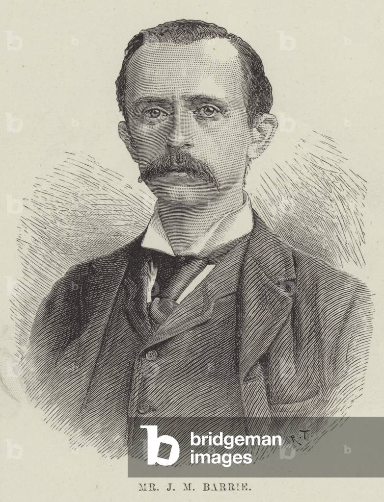 Image of Mr J M Barrie (engraving) by English School, (19th century)