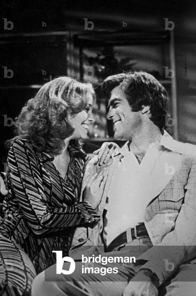 Image of Jaime Lynn Bauer et Tom Selleck sur le tournage du