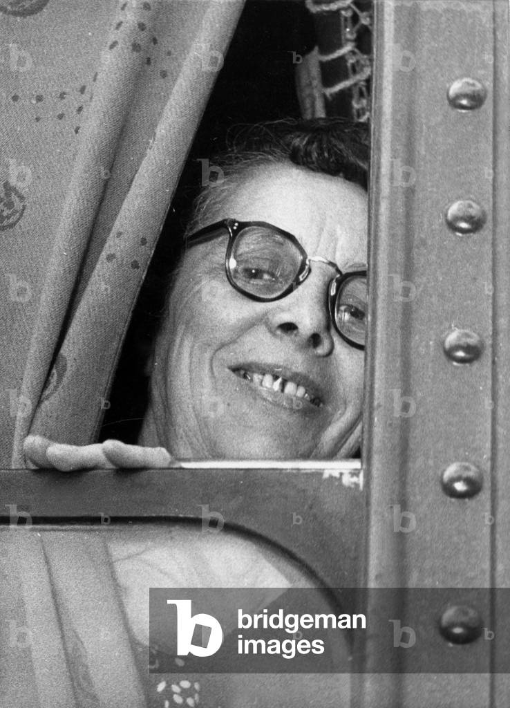 Image of French Poisoner Woman Marie Besnard (1896-1980) in Train Which ...