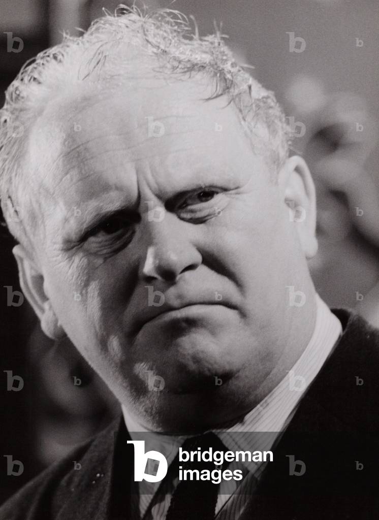 Image of German actor Gert Froebe, Germany early 1960s (b/w photo)