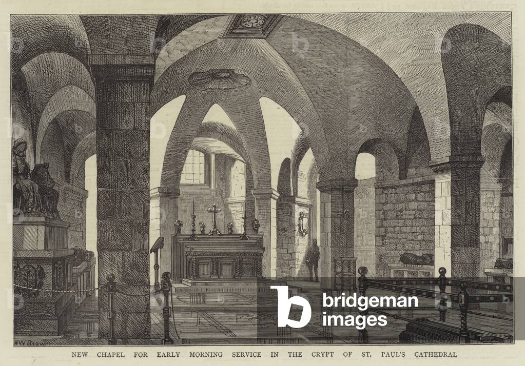 Image of New Chapel for Early Morning Service in the Crypt of by Brewer ...