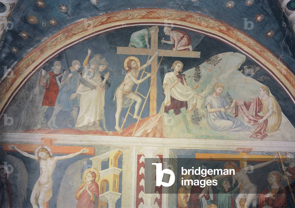 Image of The Crucifixion of Jesus Christ, (fresco) by Italian School ...
