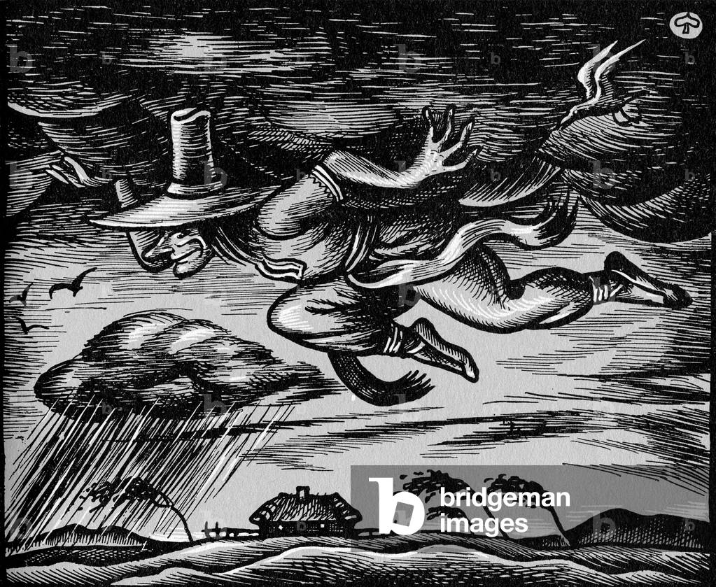 Image of The Planetnik, 1943 (pen & ink on paper) by Nowak-Njechornski ...