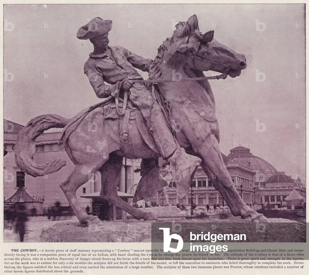 Image of Chicago World's Fair, 1893: The Cowboy (b/w photo) by American ...