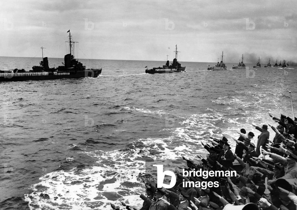 Image of Fleet review after the completion of the naval exercises, 1936