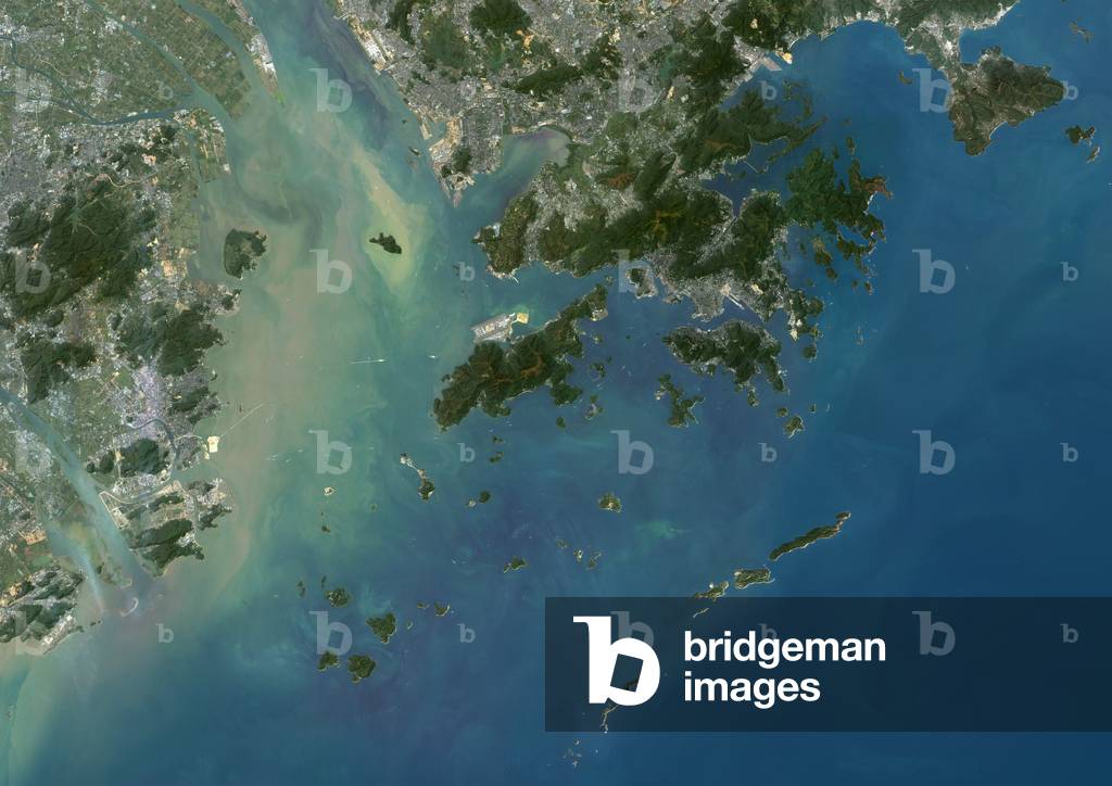 Image of Hong Kong and Macau, Natural Colour Satellite Image (photo)