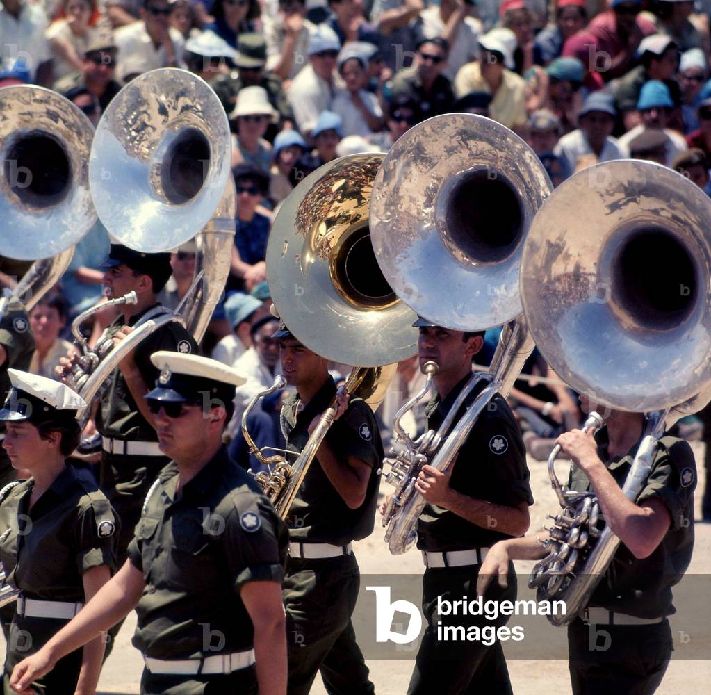 Image of Military parade celebrating 20 years of Israel, Jerusalem ...