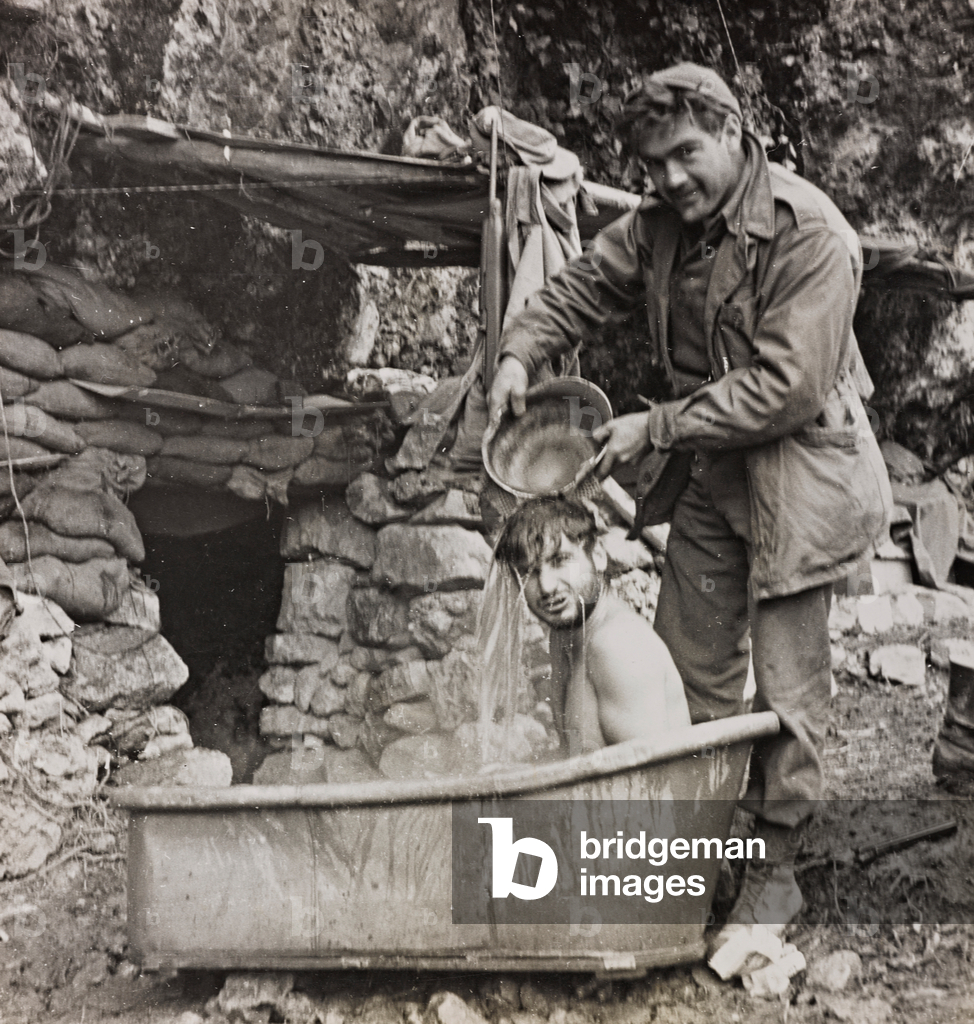 Image of Partisans during the bath, World War II (b/w photo) by Leoni ...