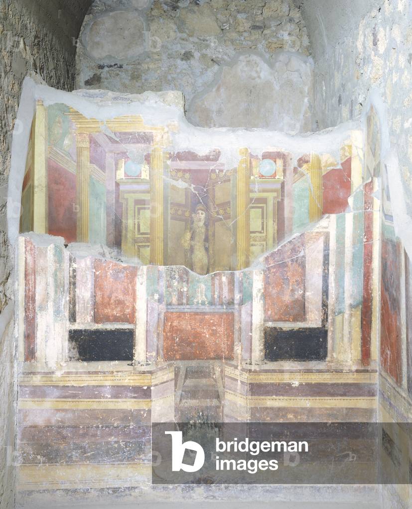 Image of Inside House of Fabius Rufus, Pompeii , Campania, Roman ...