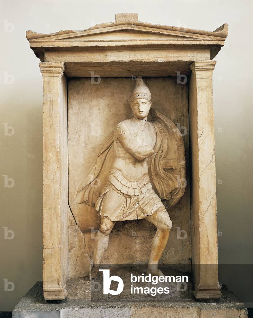 Image of Funerary aedicule of Aristonautes, temple-shaped monument ...