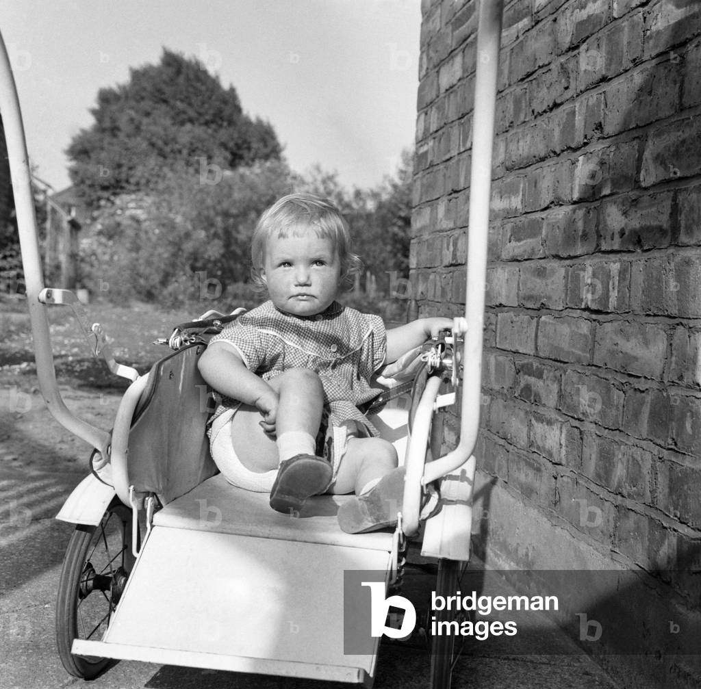 Image of Baby attacked by Jackdaw. Christine Ryder (14 months) who was