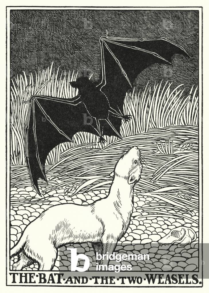 Image of Fables of La Fontaine: The bat and the two weasels by ...