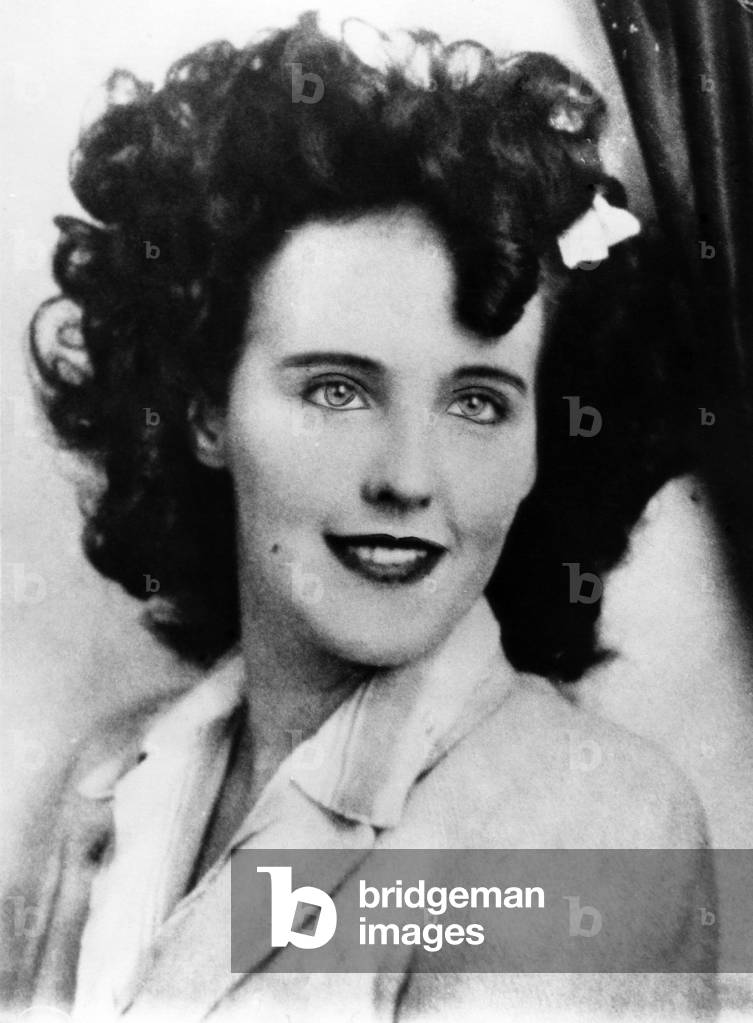 Image of Elizabeth Short, aka The Black Dahlia, who was murdered in