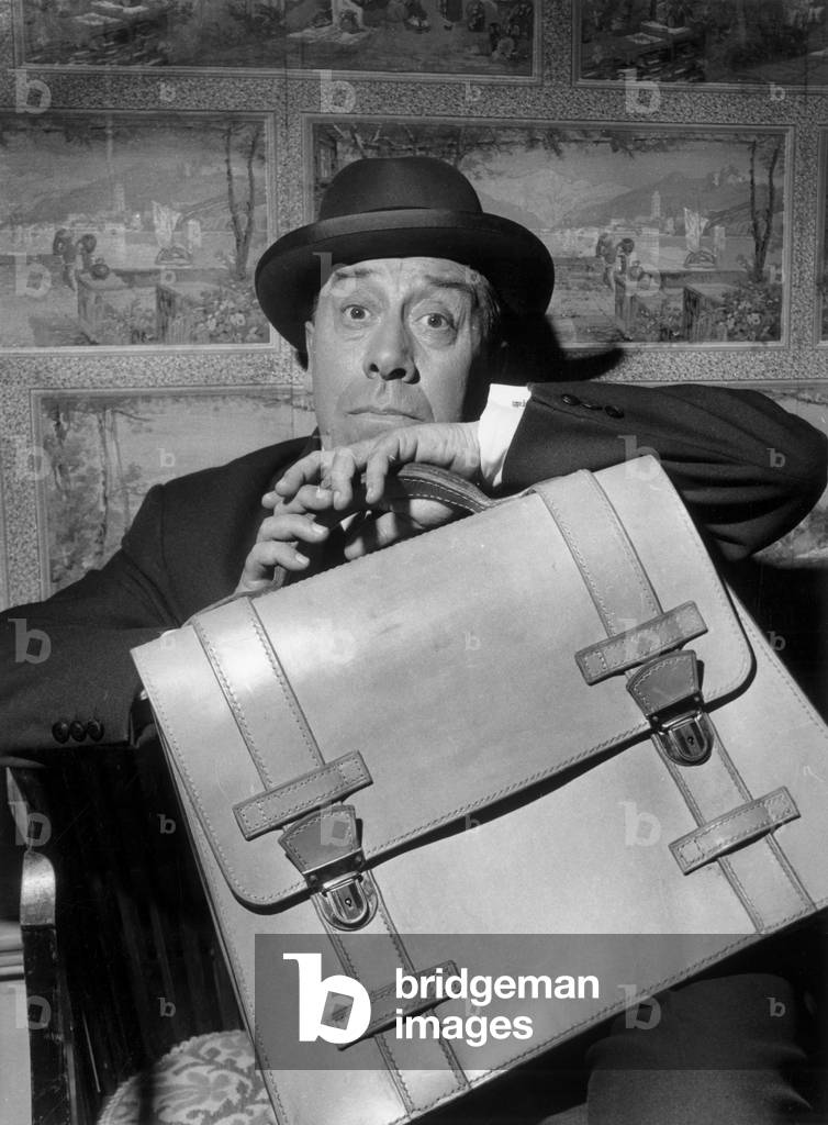 Image of Le Caid De Bernardborderie Avec Fernandel 1960 (b/w photo)