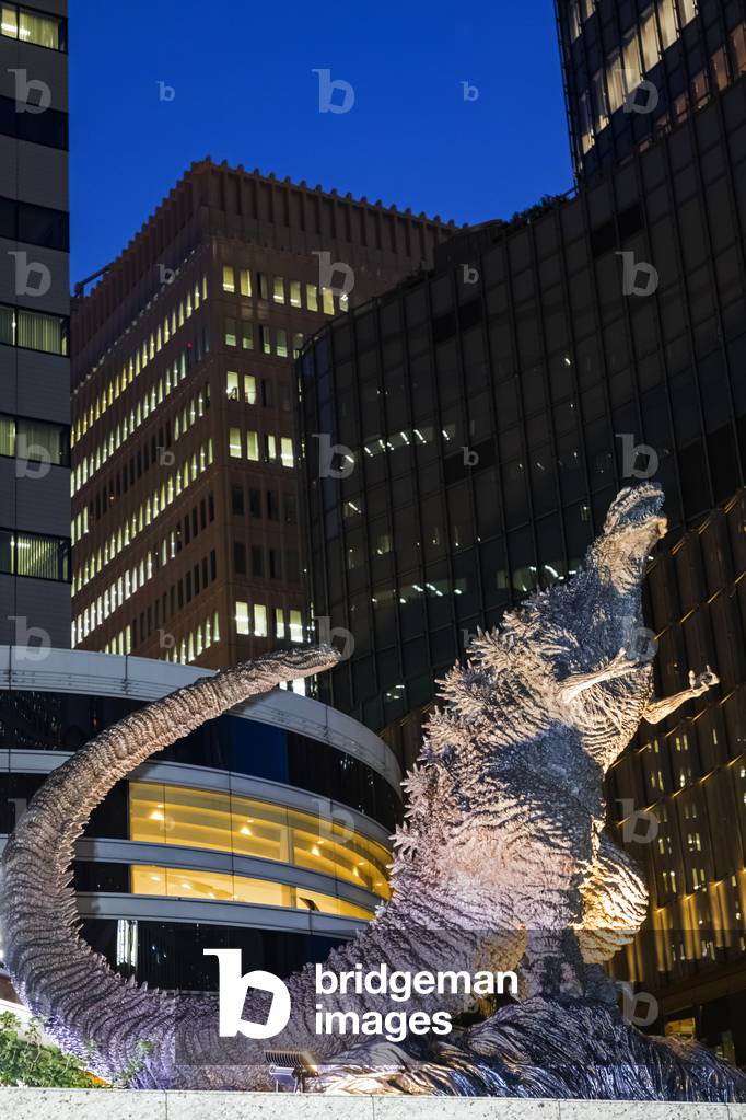 Image of Japan, Honshu, Tokyo, Yurakucho, Hibiya, Godzilla Square ...