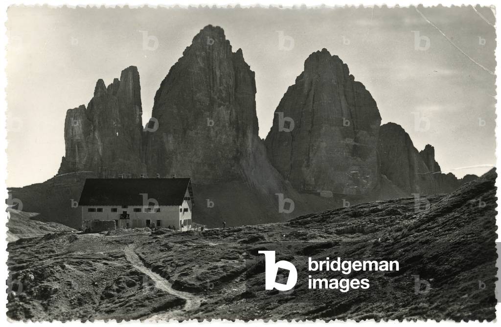 Image of Refuge Three Peaks of Lavaredo m. 2407, c.1950 (postcard) by ...