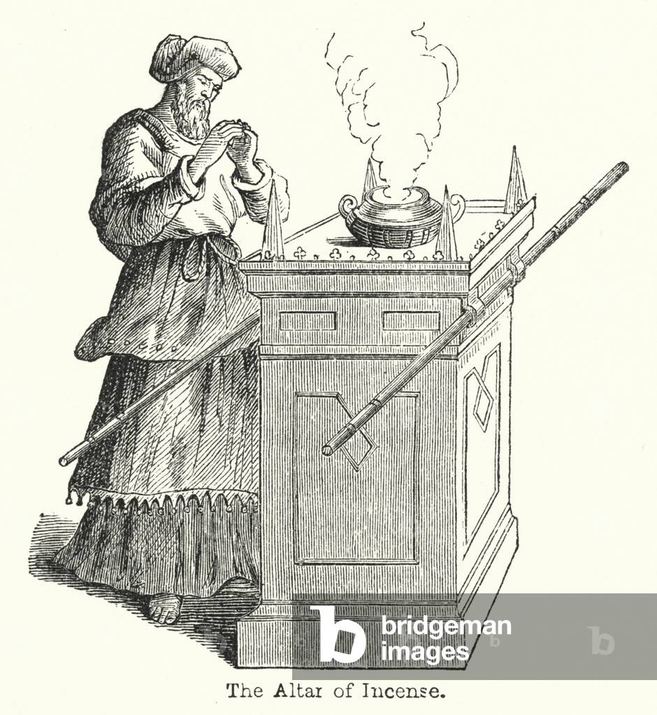 Image of The Altar of Incense (engraving) by European School, (19th ...