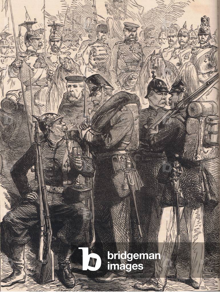 Image of Prussian uniforms, illustration from 'Cassells History of the ...