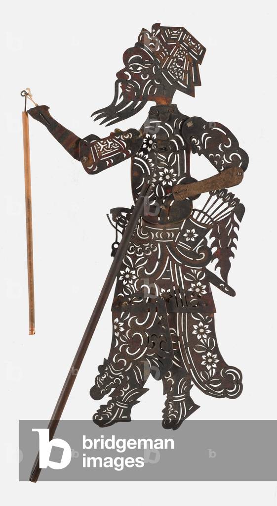 Image of Shadow puppet, late 19th - early 20th century (leather, paint ...