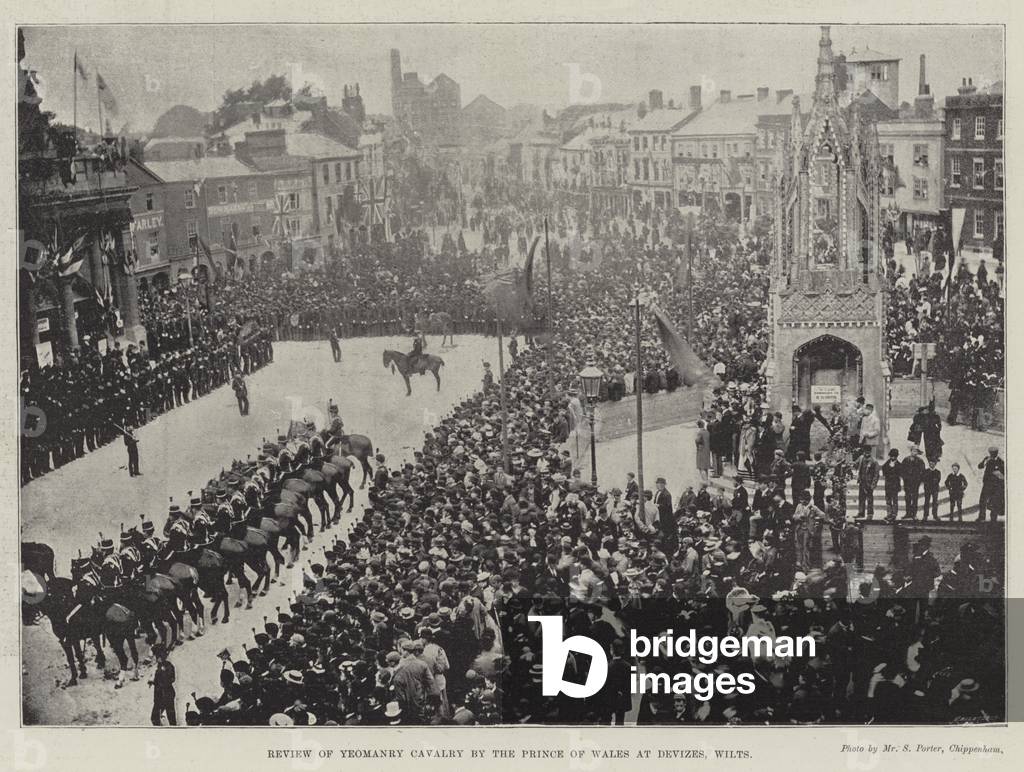 Image of Review of Yeomanry Cavalry by the Prince of Wales at by ...