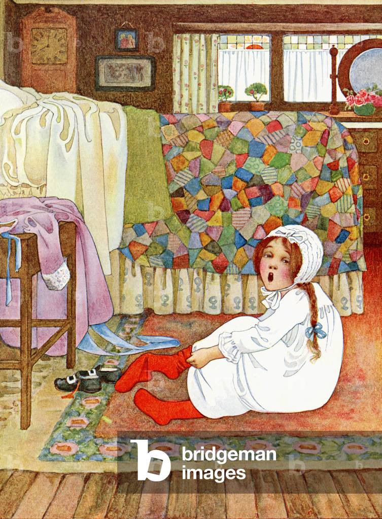 Image of Illustration to the poem Eight O´Clock from the book Childhood